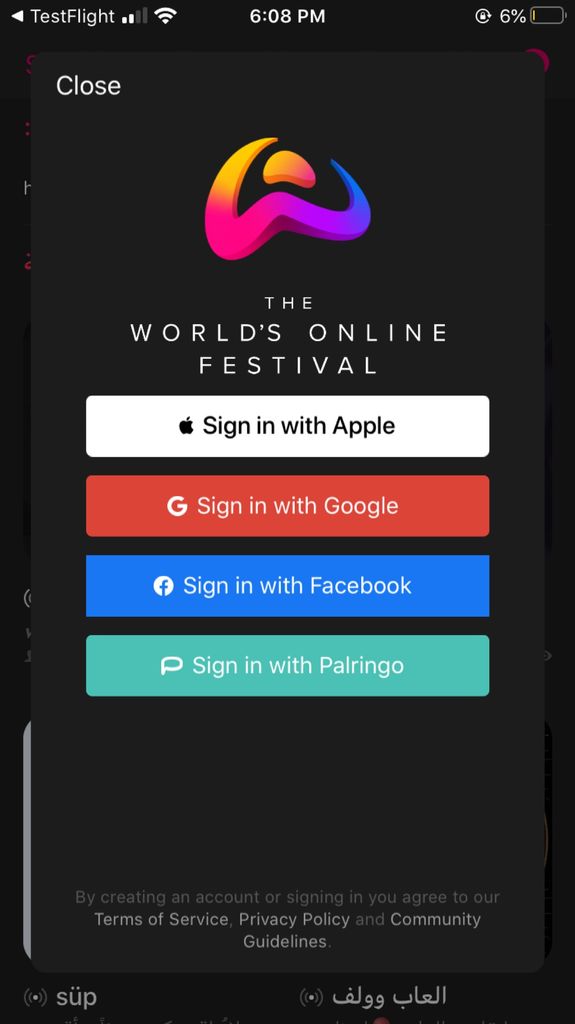 Social Sign-In – WOLF